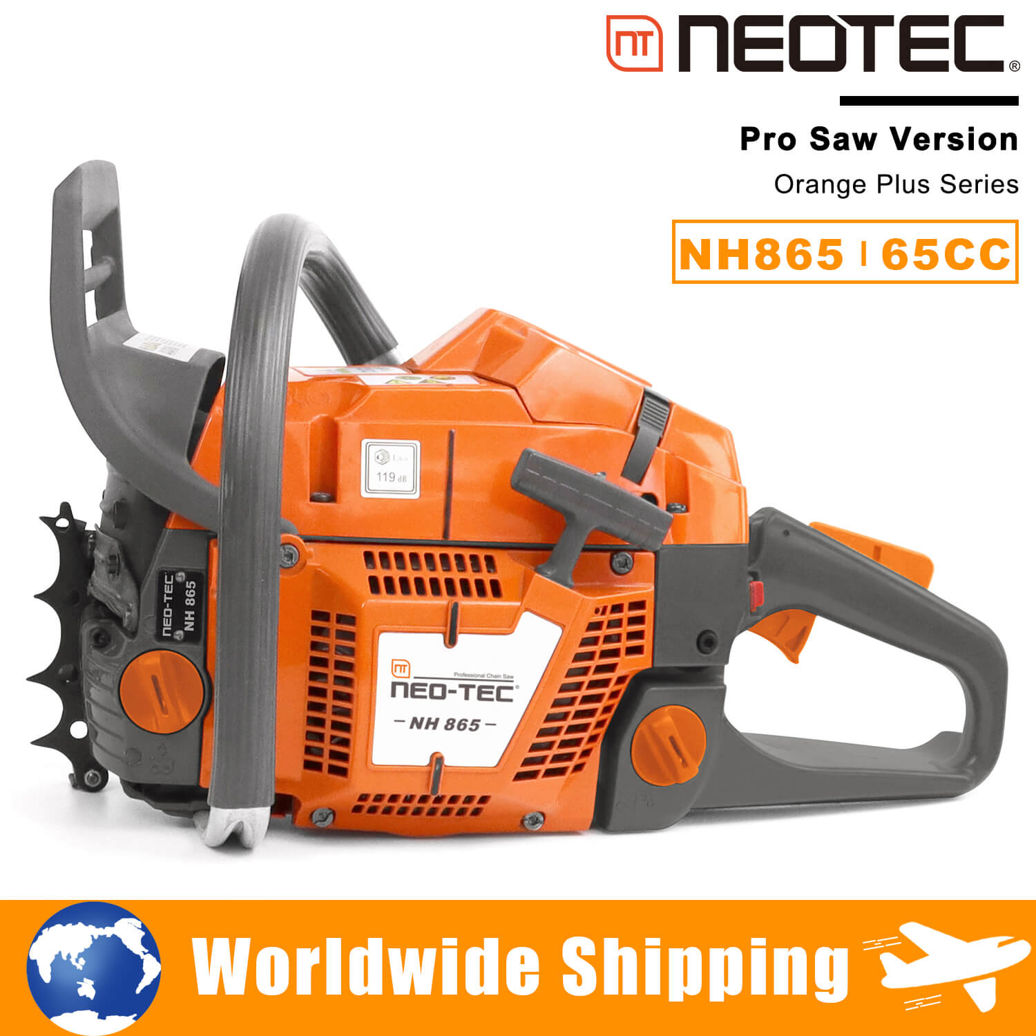 Neo-tec Chainsaw NH865 65cc 24in 22 20 inch Best Gas Chinese Chainsaw ...