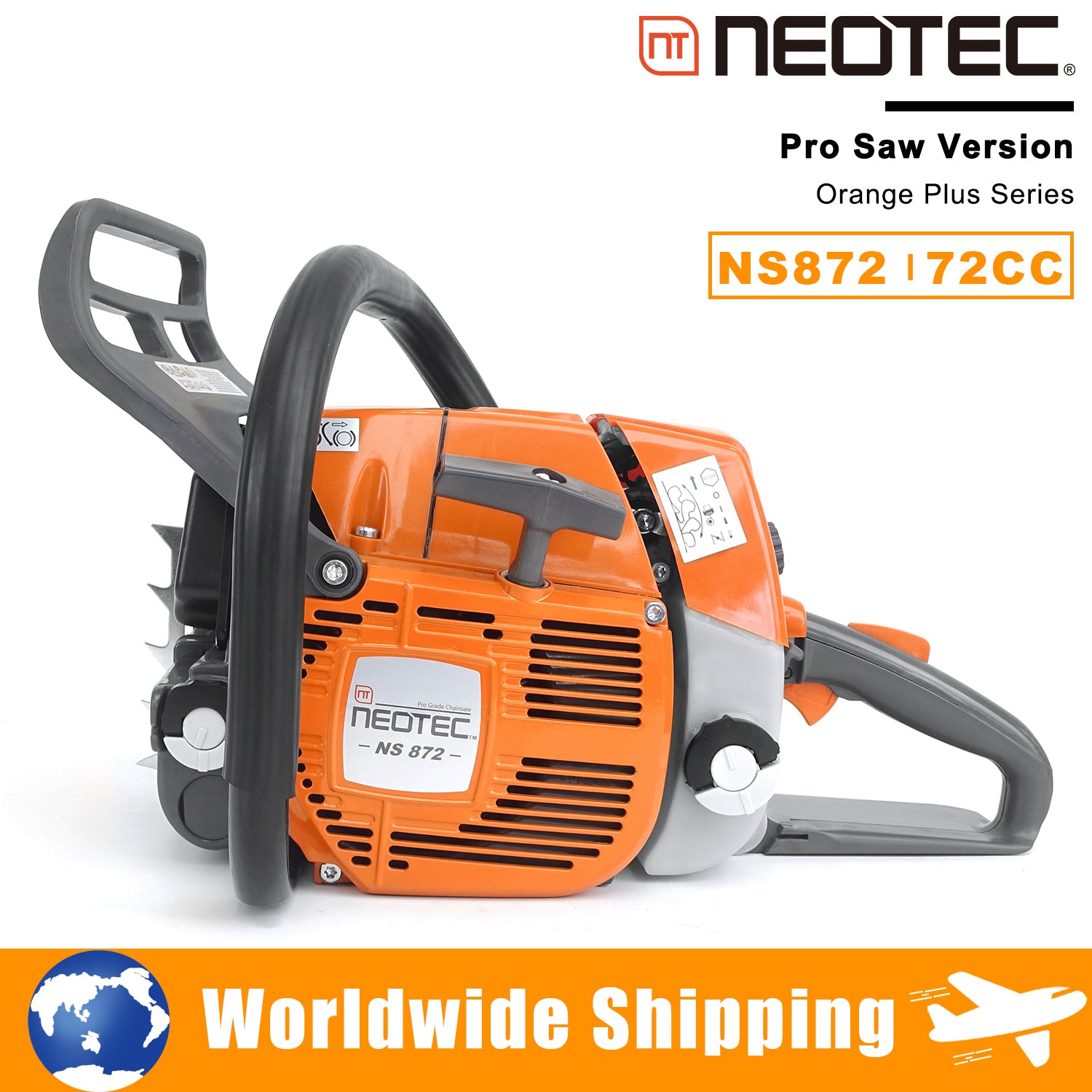 Neo-tec Chainsaw NS872 70cc 72cc 24in 24 25 inch Best Chinese Chainsaw Worldwide Shipping ...